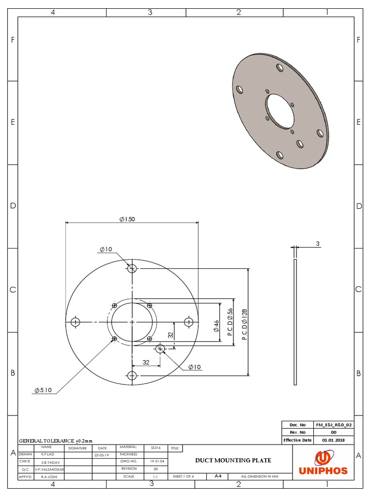 Duct Mounting Plate-19-31-04 To 19-31-06 | PDF