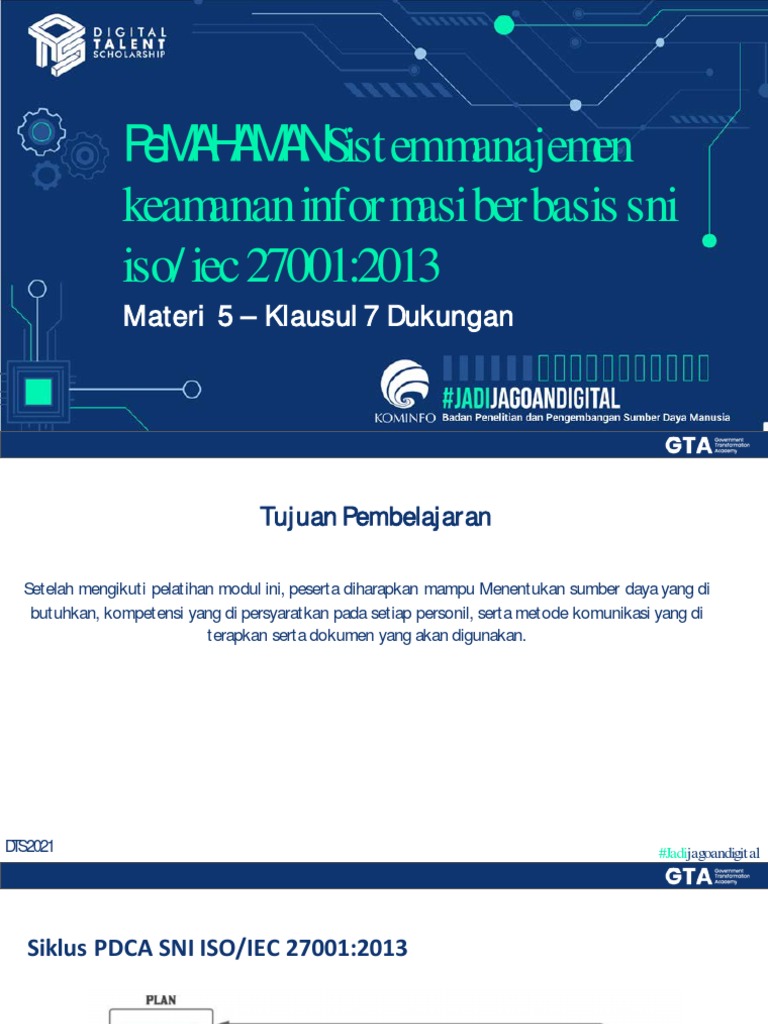 Materi 5 - Klausul 7 Dukungan | PDF