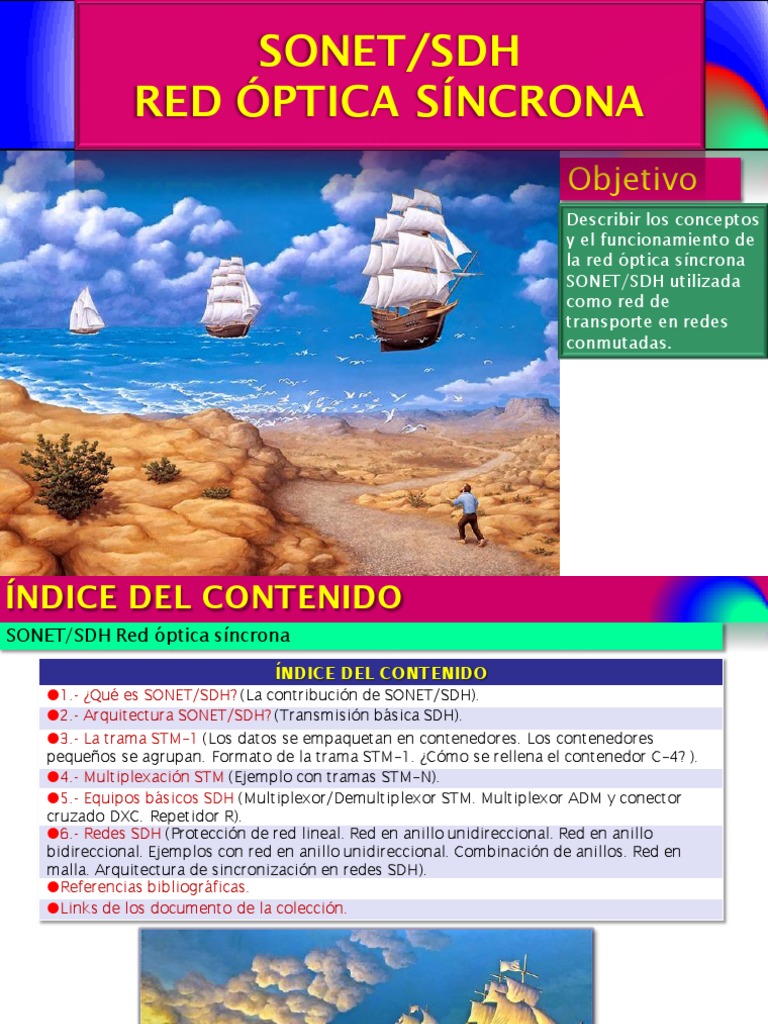 Sonet/Sdh Red Óptica Síncrona: Objetivo | PDF | Protocolos de capa física | Protocolos de ...