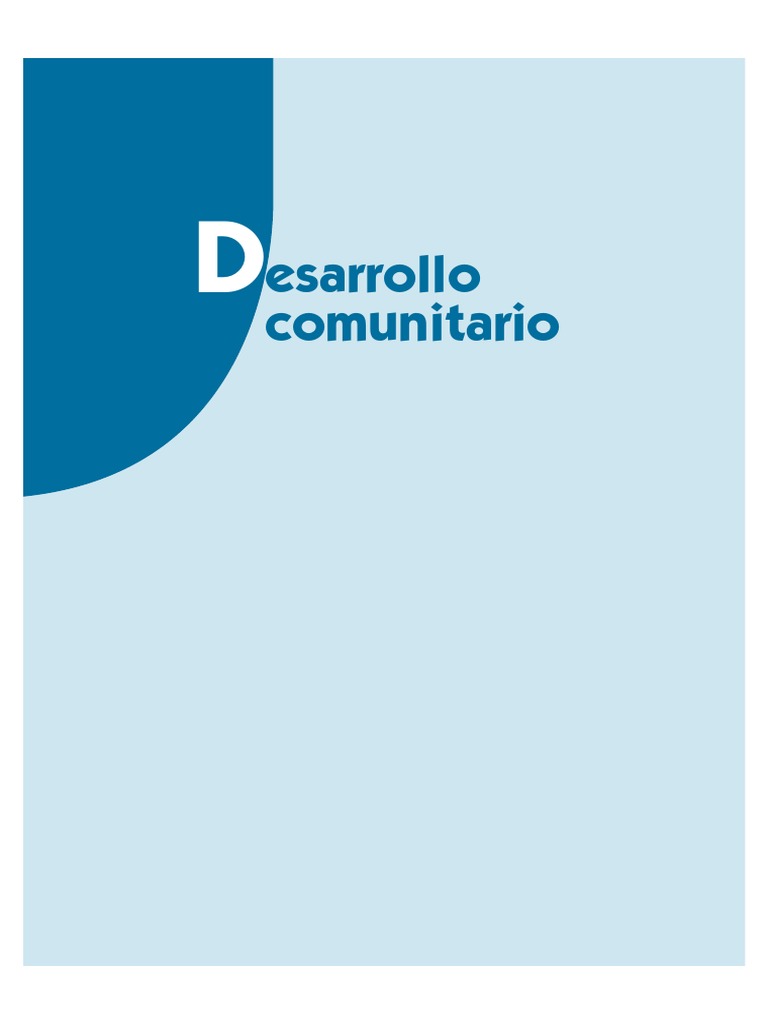 Desarrollo Comunitario | PDF