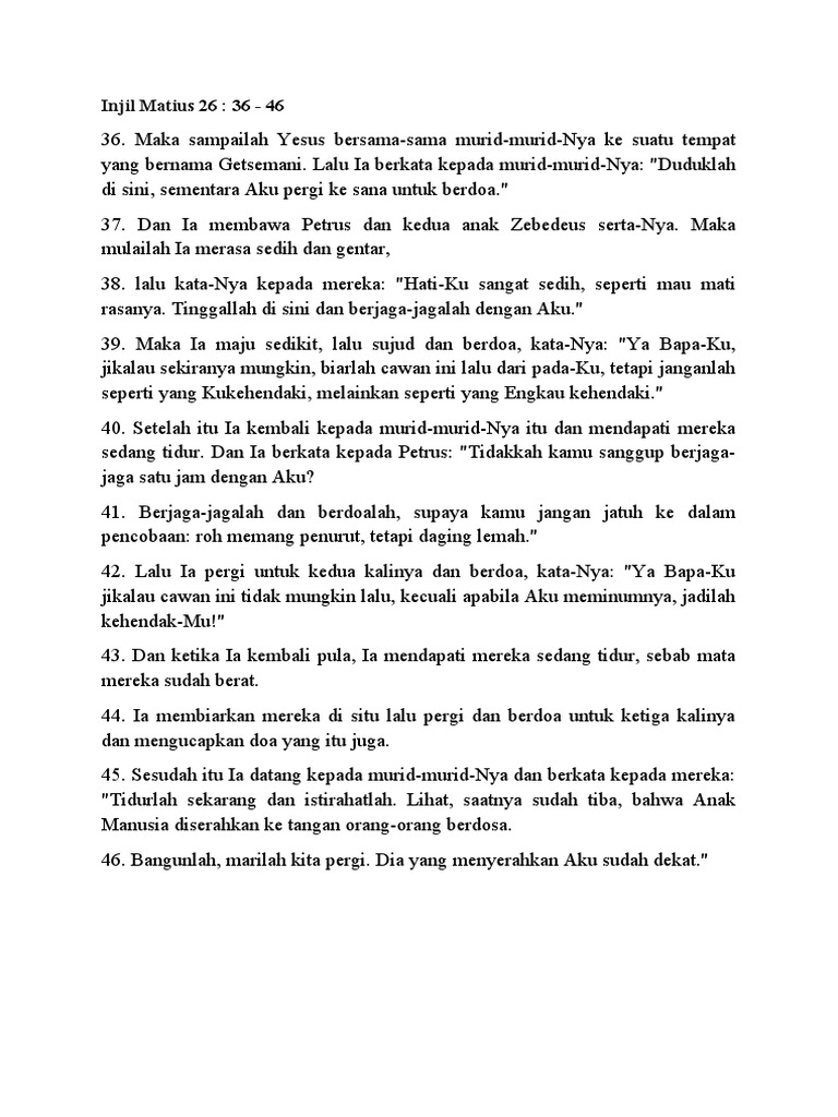 Doa Getsemani | PDF