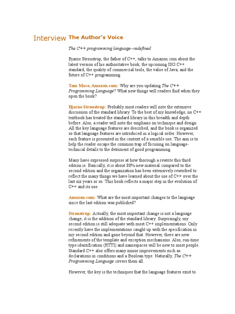 6th Interview | PDF | C++ | Application Programming Interface