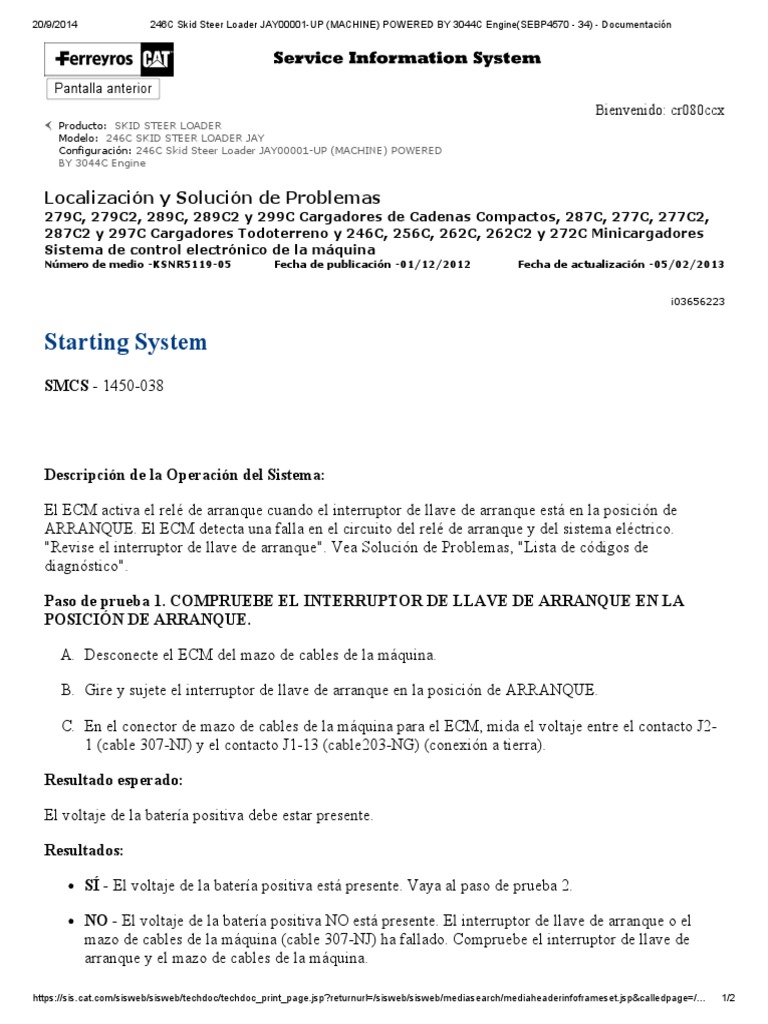 Starting System | PDF | Relé | Arranque