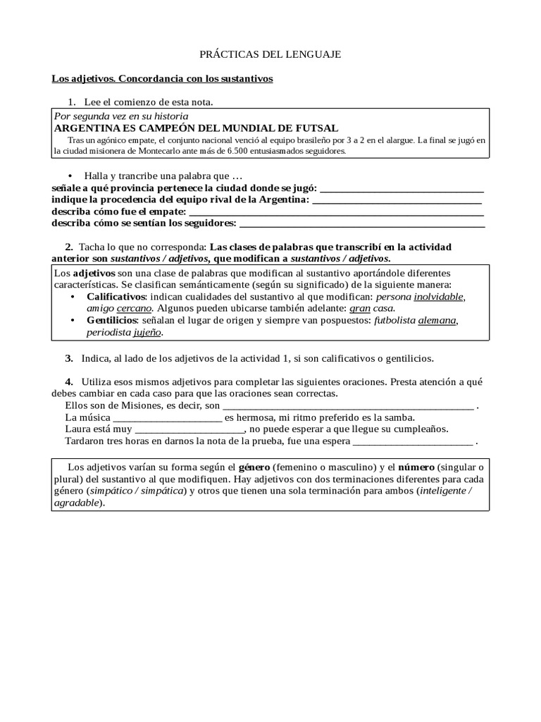 A 03 - Adjetivos Ma | PDF | Estudios de idiomas extranjeros