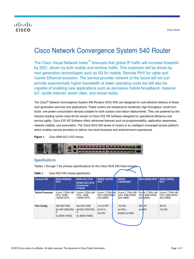 Cisco Network Convergence System 540 Router | PDF | Networking | Multiprotocol Label Switching