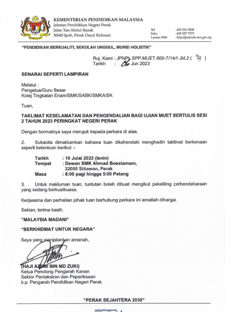 SRT - Taklimat MUET Writing S2 2023 RO - KP | PDF