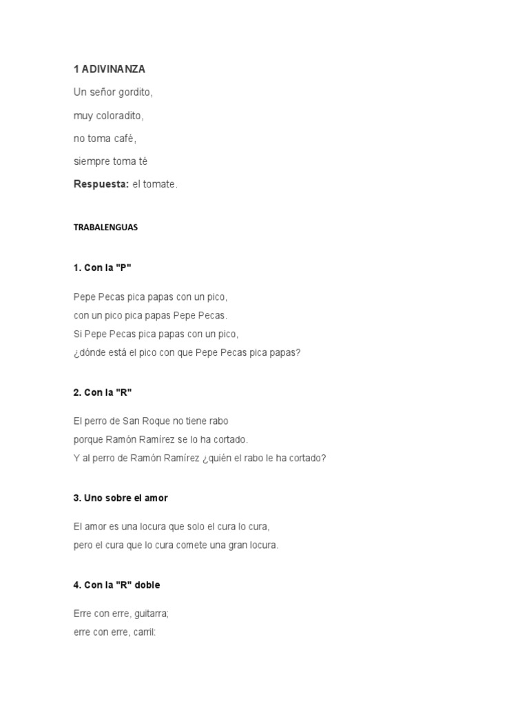 1 Adivinanza | PDF | Sicología | Cognición