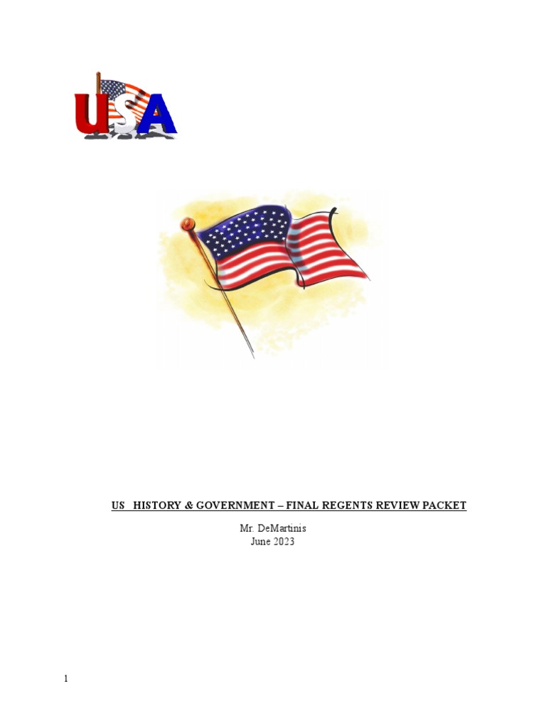 US History Regents Review Packet 2023 | PDF | American Government ...