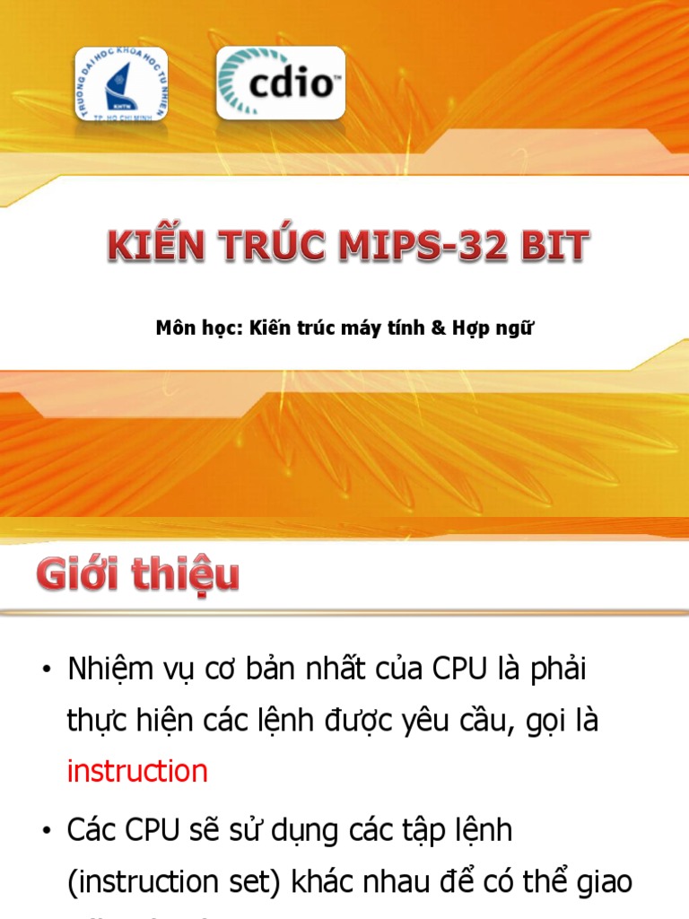 04 - Kien Truc MIPS 32bit | PDF