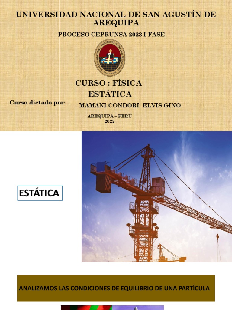 Semana 4 Estática - Fisica | PDF