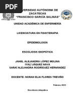 Test de Adams | PDF | Escoliosis | Especialidades Medicas