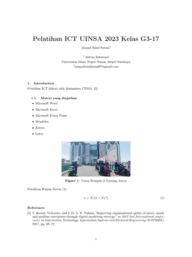 Tugas Latex - Ahmad Rizal Fatoni | PDF | Art | Computers