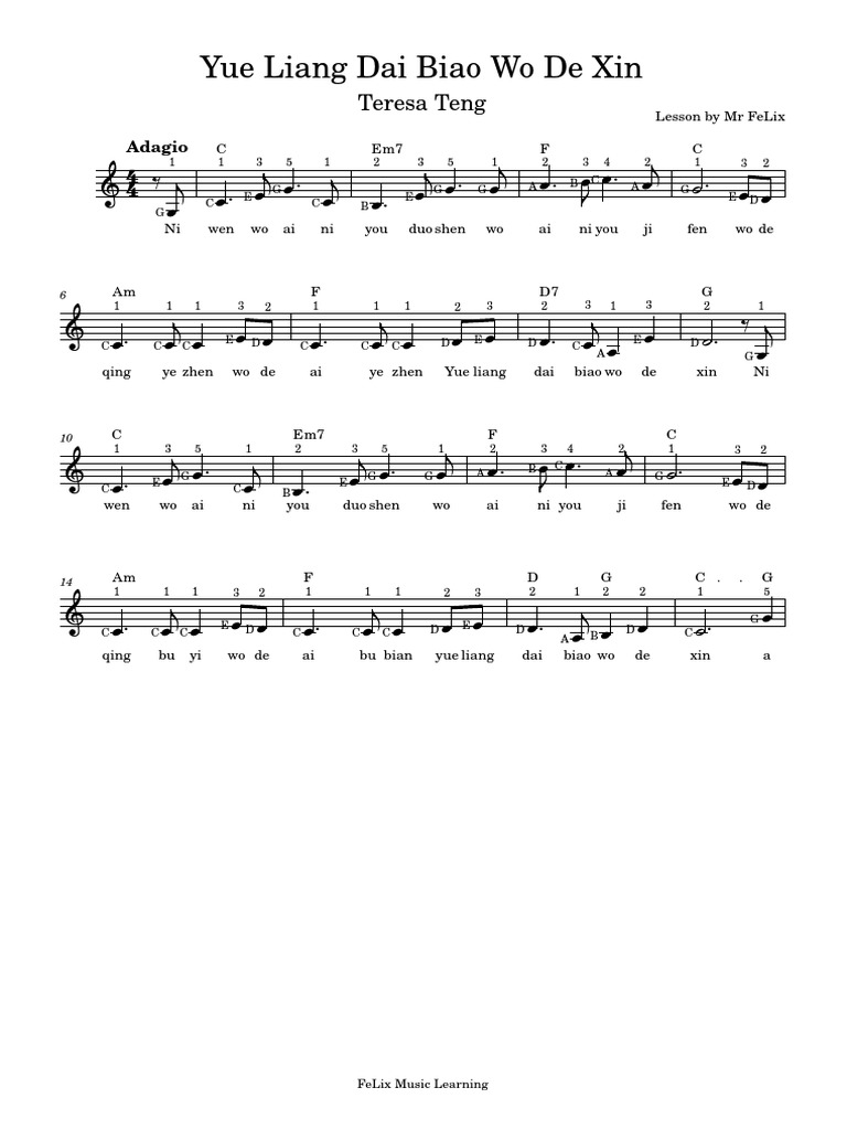 Yue Liang Dai Biao Wo de Xin | PDF