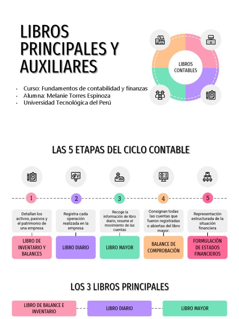 Libros Principales y Auxiliares | PDF | Contabilidad | Economias