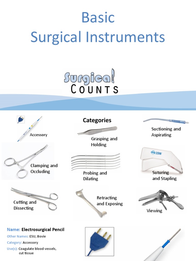 Basic Instruments | PDF | Surgical Suture | Surgery