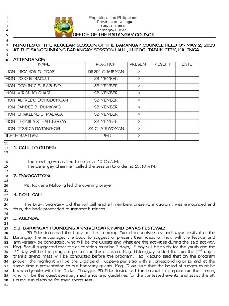 # 9 Regular Session | PDF