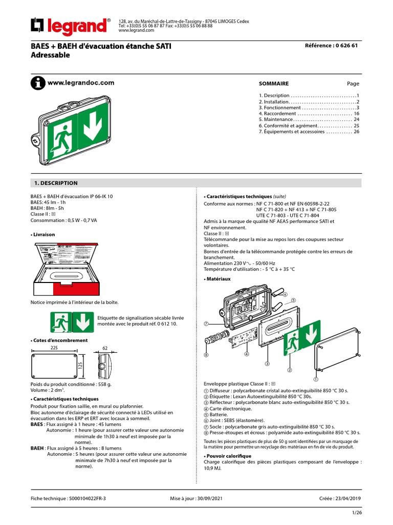 Baes Legrand | PDF | Fichier informatique | Diode électroluminescente