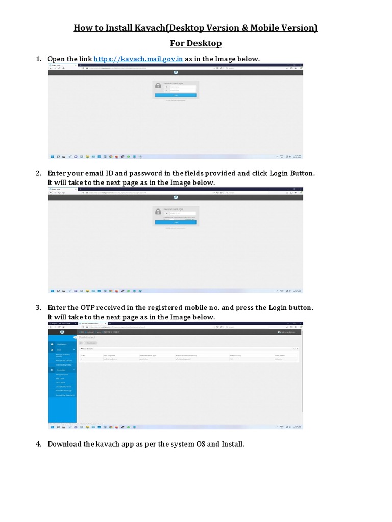 How To Install Kavach | PDF