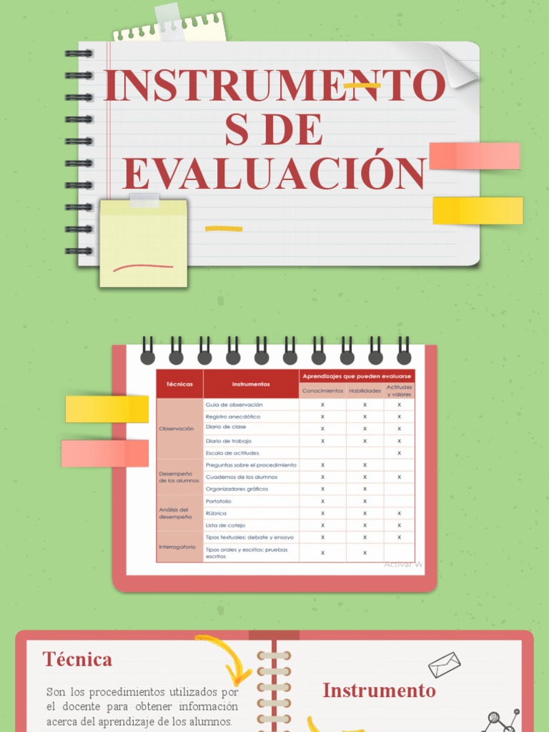 Instrumentos de Evaluacion | PDF | Evaluación | Aprendizaje