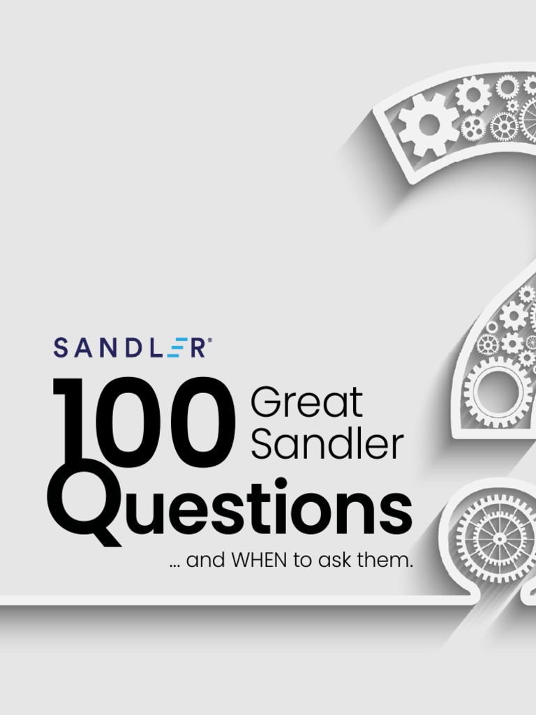 100 Great Sandler Questions | PDF