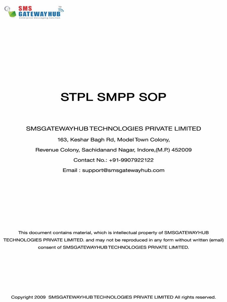 STPL-SMPP-SOP | PDF