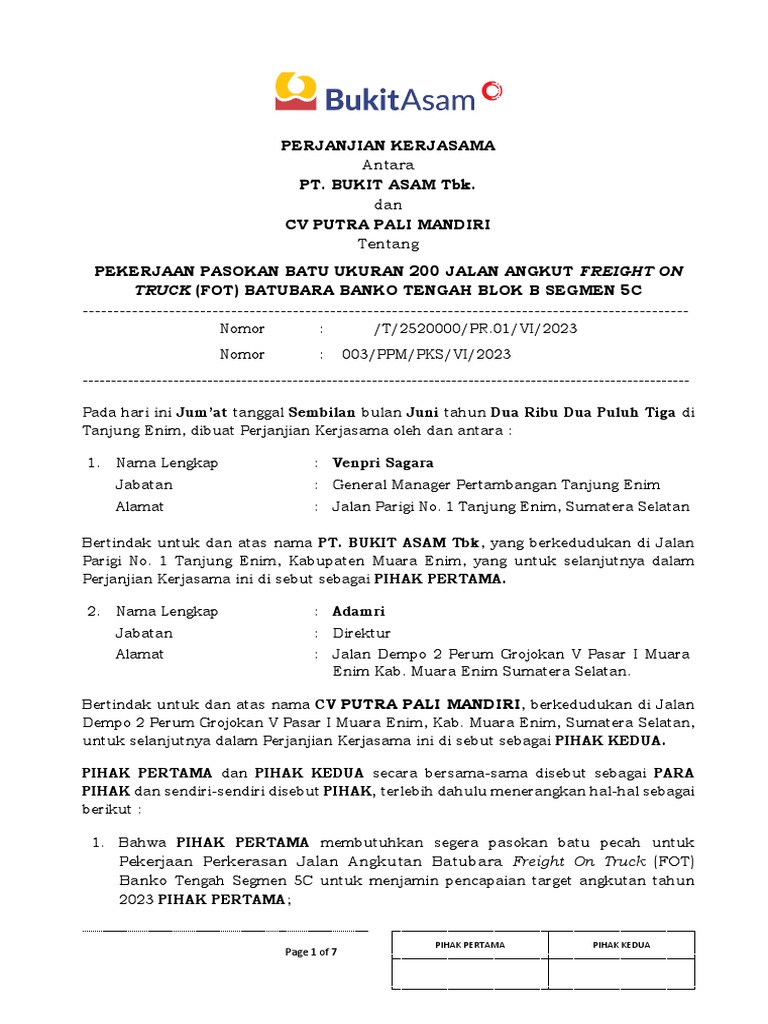 Pks 200 CV PPM Ketiga | PDF
