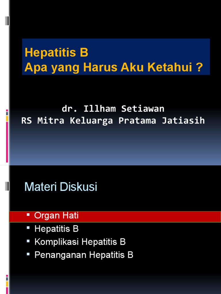 Materi Hepatitis B | PDF