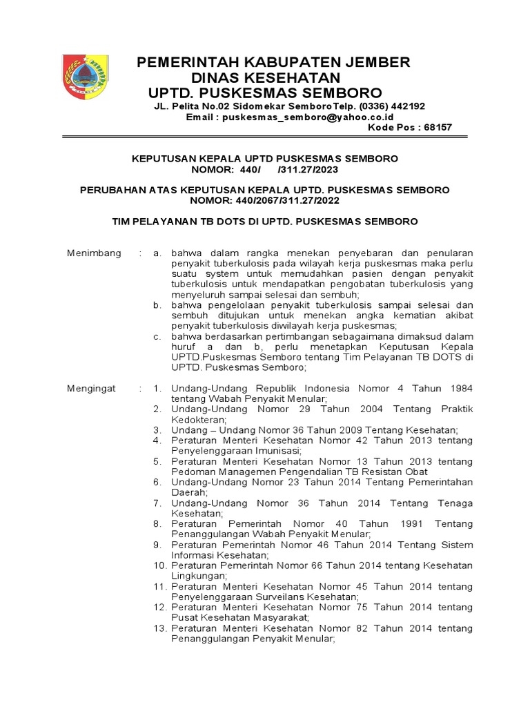 SK Tim TB Dots 2023 | PDF