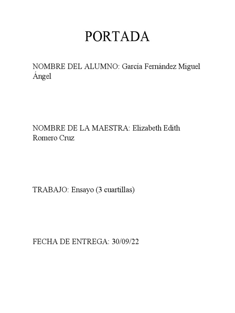 Ensayo 3 Cuartillas | PDF | Residuos