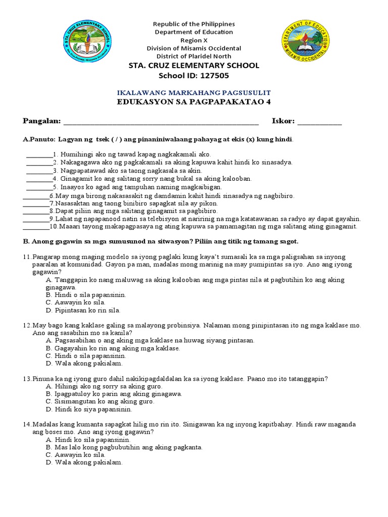 PT - Esp 4 - Q2 | PDF