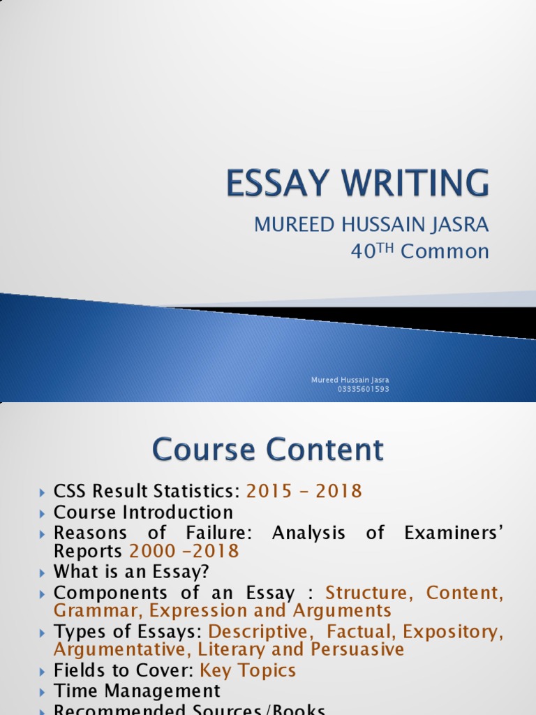 ESSAY by Mureed Hussain Jasra-1 | PDF | Noun | Language Mechanics