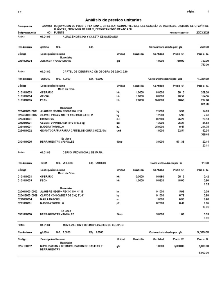 Apu Ok | PDF | Hormigón | Materiales de construcción Apu Ok | PDF | Hormigón | Materiales de construcción