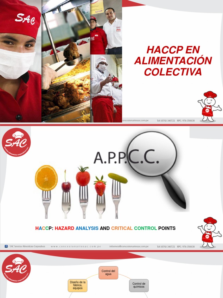 Ponencia - Haccp en Concesionaria de Alimentos | PDF | Análisis de Riesgo y Puntos Críticos de ...