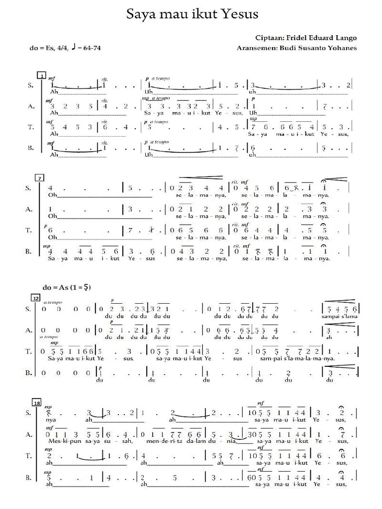 Saya Mau Ikut Yesus | PDF