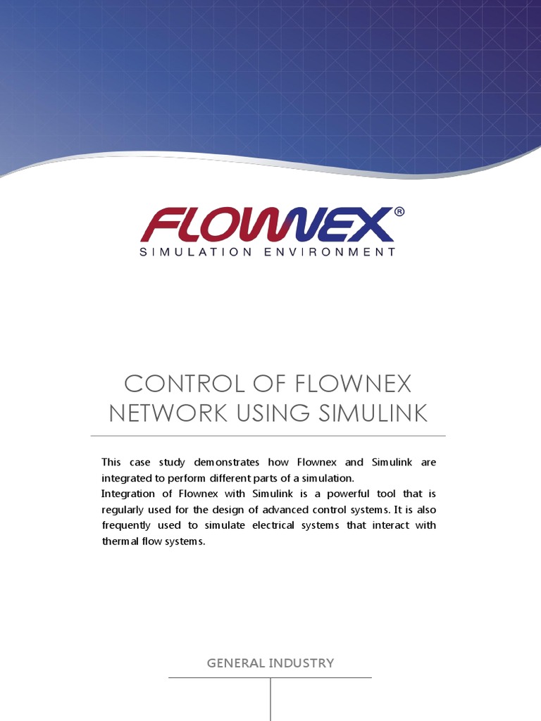 Controlof Flownex Network Using Simulink (Usa Simulink) | PDF | Electric Generator | Simulation