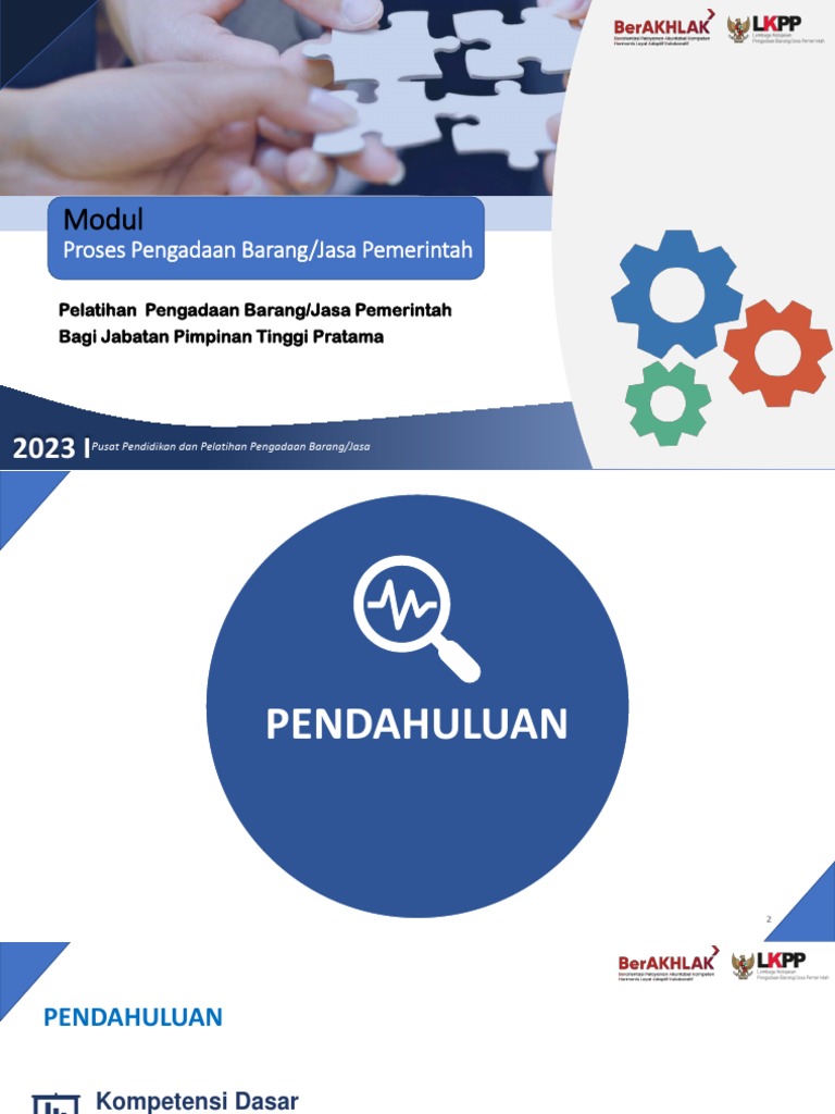 Modul 2 Proses PBJP - Bahan Tayang V2 | PDF