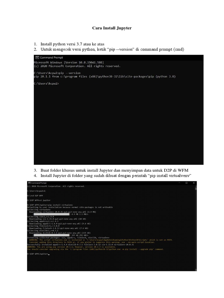 Cara Install Jupyter | PDF