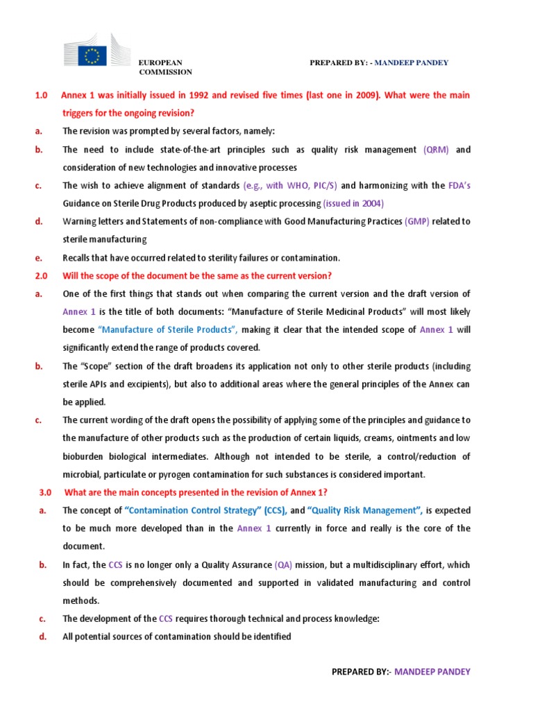 EU Annex-I | PDF | Risk Management