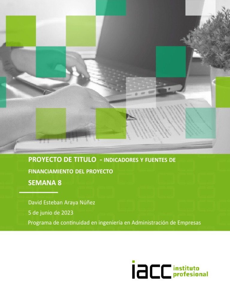 David - Araya - Tarea8 Proyecto de Titulo | PDF