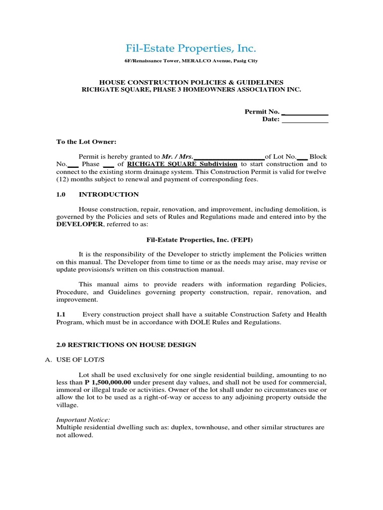 RGS3 ConstructionGuidelines | PDF