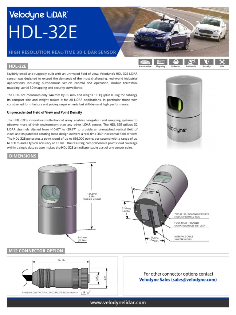 97 0038 Rev M HDL 32E Datasheet Web | PDF | Lidar | Metrology