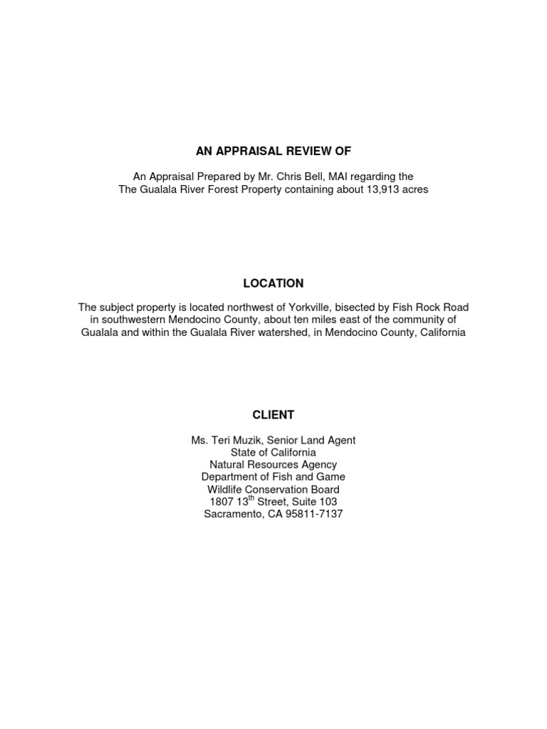 Appraisal Review | PDF | Real Estate Appraisal | Property