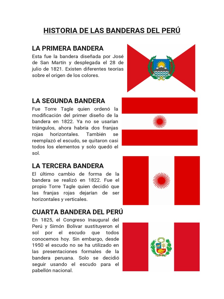 Historia de Las Banderas Del Perú | PDF