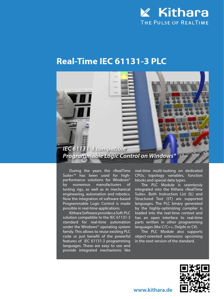 Kithara DataSheet PLC 2014 | PDF | Programmable Logic Controller | Programming
