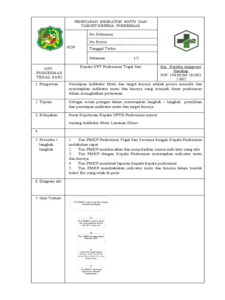 Indikator Mutu dan Target Kinerja Puskesmas | PDF