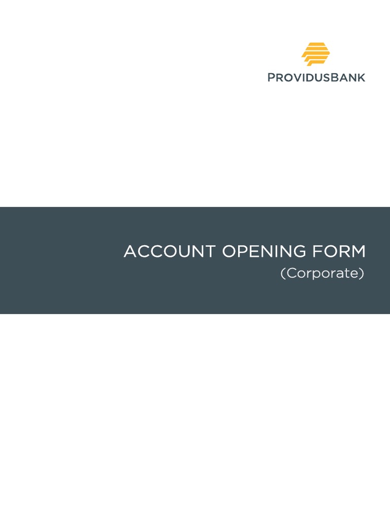 Providus Bank Corporate Account Form | PDF | Banks | Debit Card