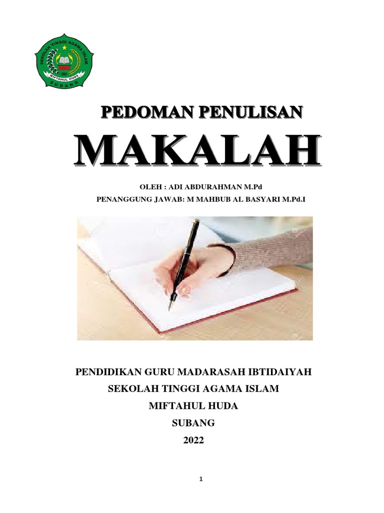 Pedoman Penulisan Makalah | PDF