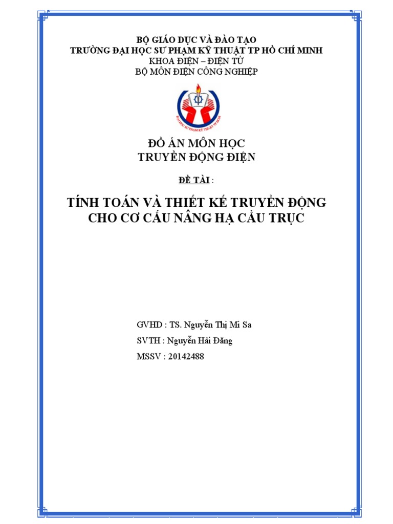 Mau Do An TDD-1 | PDF