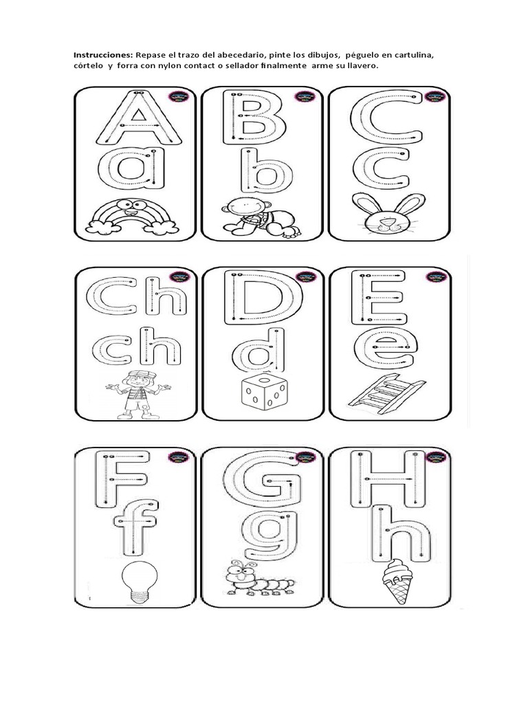 Abecedario para Colorear y Armar | PDF