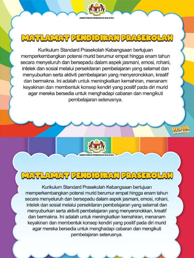 Matlamat & Objektif Prasekolah | PDF